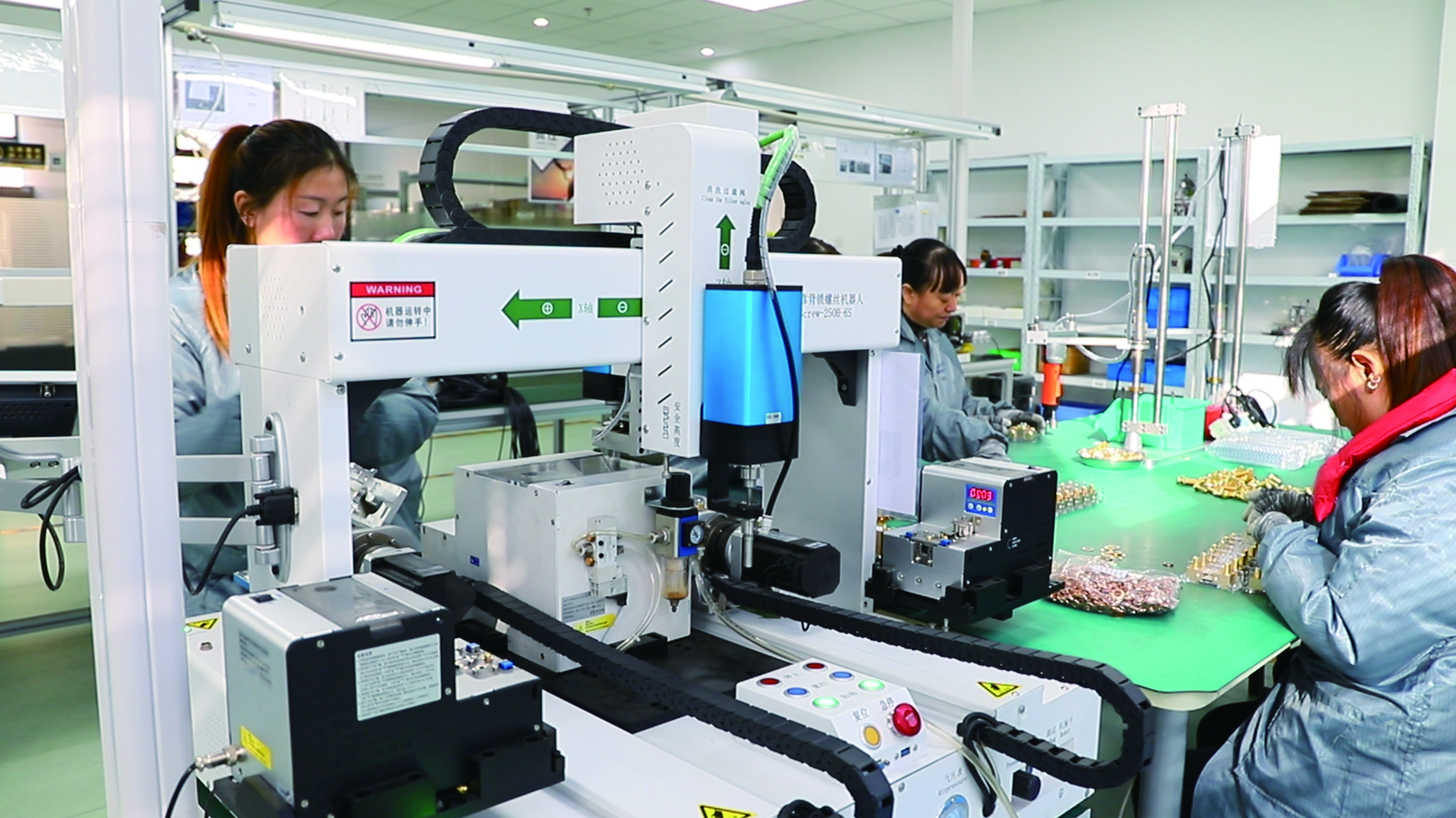 TF03K Battery Monitor Factory Production and Inspection Environment