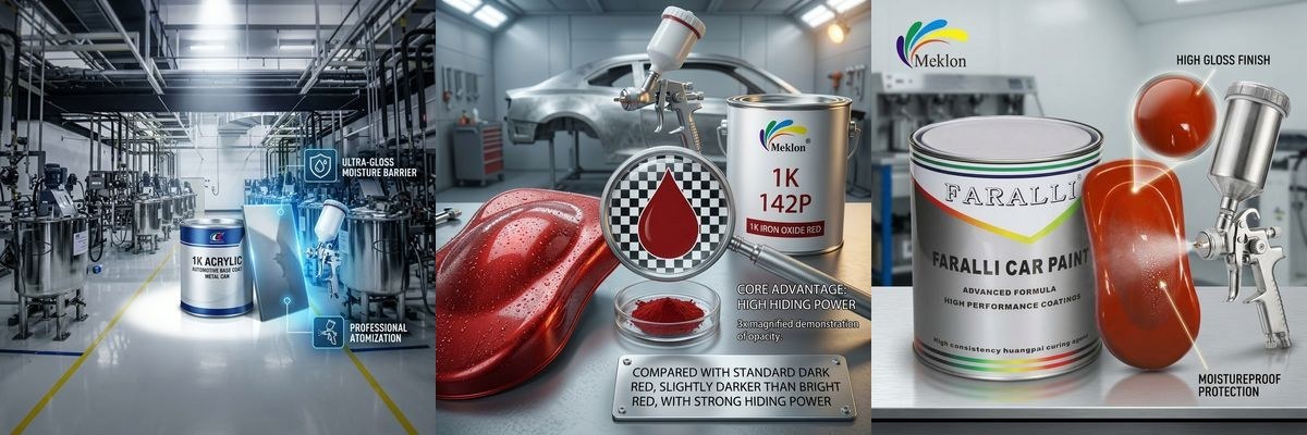 Moistureproof Auto Base Coat Anti UV , Practical Acrylic Automotive Paint